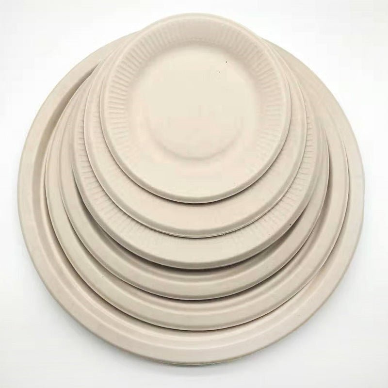 Pure pulp disposable paper plates - adorila